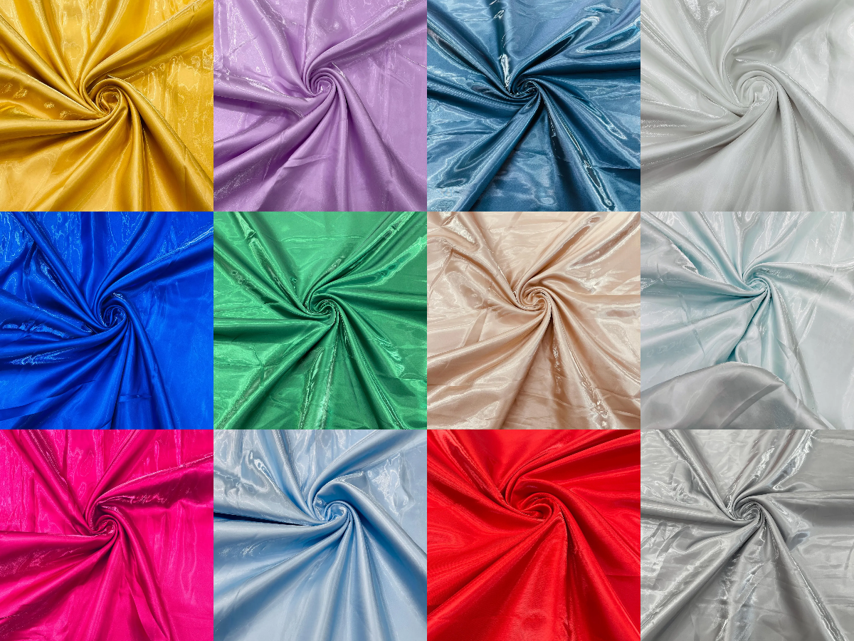 60" Crystal Liquid Satin Fabric - Water Shine Ultra Glossy Shimmer Ref