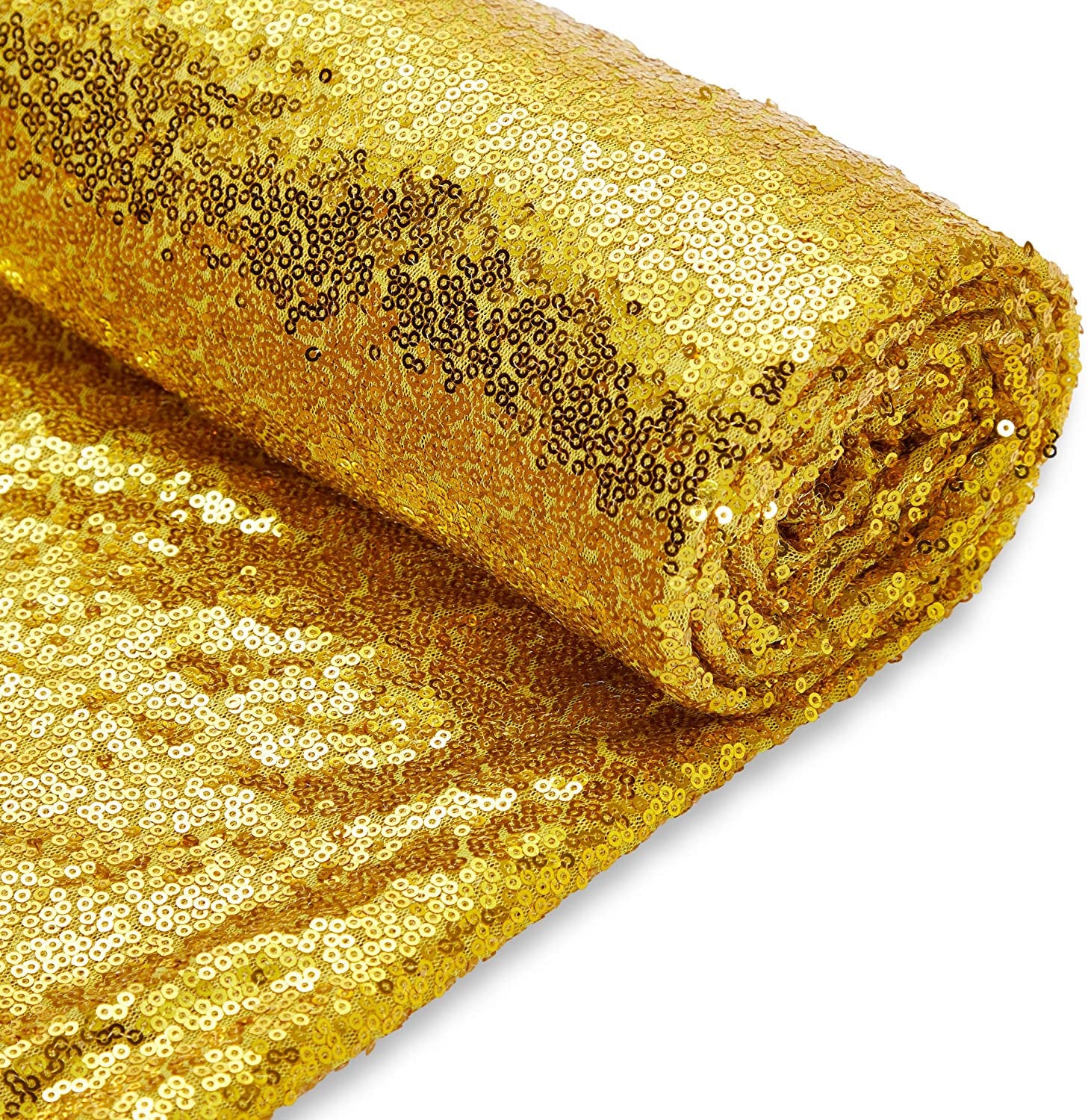 Mini Glitz Sequins - Metallic Gold - High Quality Mini Sequins on Mesh